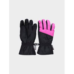 4F Ski-/ Snowboardhandschuhe in Schwarz/ Pink - 39% | Gr&ouml;&szlig;e L | Kinderhandschuhe