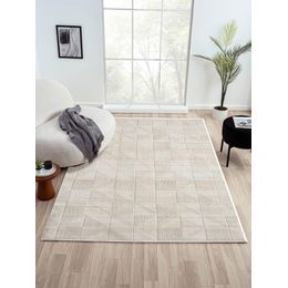 Mioli Kurzflor-Teppich ''Elex'' in Beige - 71% | Größe 120x200 cm |