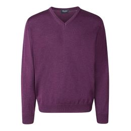 Maerz Muenchen Wollpullover in Pflaume - 61% | Gr&ouml;&szlig;e 58 | Herren-plussize