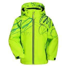 Peek U Regenjacke "Lev" in Neongr&uuml;n - 51% | Gr&ouml;&szlig;e 140 | Kinder-outdoor-jacken