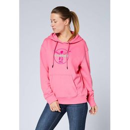 Chiemsee Hoodie in Pink - 64% | Gr&ouml;&szlig;e XS | Damen-sweatshirts-jacken