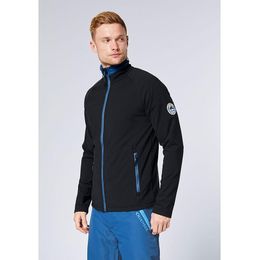 Chiemsee Fleecejacke in Schwarz/ Blau - 45% | Größe L | Herren-pullover-sport