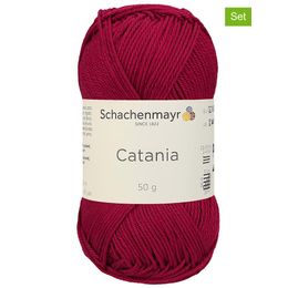 Schachenmayr since 1822 10er-Set: Baumwollgarne ''Catania'' in Bordeaux - 10x 50 g - 10% | Kreativbedarf-diy