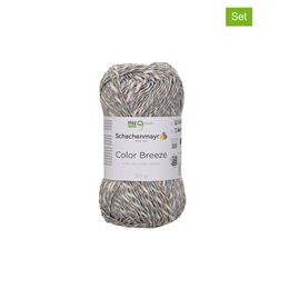 Schachenmayr since 1822 10er-Set: Baumwollgarne ''Color Breeze'' in Grau/ Beige/ Blau - 10x 50 g - 10% | Kreativbedarf-diy