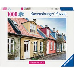Ravensburger Puzzle &raquo;Scandinavian Places, H&auml;user in Aarhus, D&auml;nemark&laquo; Made in Germany bunt
