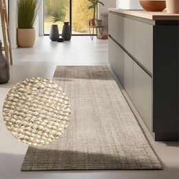 Hanse Home Teppich »Jaipur Juteteppich, als Läufer und in Rund« rechteckig 10 mm Höhe 100% Naturfaser, Wohnzimmer, Esszimmer, Schlafzimmer, GRS...