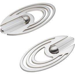 Liedeco Gardinenstangen-Endst&uuml;ck &raquo;Endst&uuml;ck, Endknopf Saturn f&uuml;r 12 mm Stangen&laquo; Endst&uuml;ck, Endknopf silber