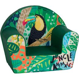 KNORRTOYS Sessel »Jungle animal« für Kinder; Made in Europe grün/blau