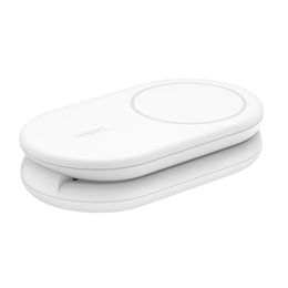 Belkin Wireless Charger &raquo;Wireless BOOST CHARGE Qi2 Ladestation 15W&laquo; iPhone 17/Air, Pixelsnap, Apple Watch, AirPods wei&szlig; Kunststoff Ein rutschfester Sockel 