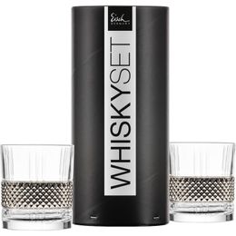 EISCH GERMANY Whiskyglas »GLEN« Bargläser mit Veredlung in Gold, Schwarz oder Platin transparent, platinfarben