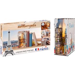 Revell 3D-Puzzle »Book Nook, Tiny Adventures Paris« Buchstütze; mit LED-Beleuchtung bunt
