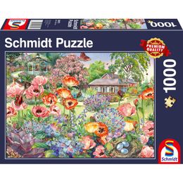 Schmidt Spiele Puzzle »Blühender Garten« Made in Europe bunt