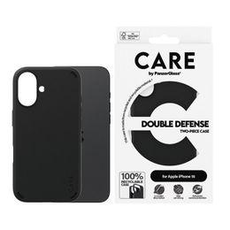 CARE BY PANZERGLASS Handyhülle »Double Defence Case für Apple iPhone 16« Backcover, Schutzhülle, Handyschutzhülle, Case, Schutzcase, stoßfest...