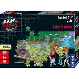 Kosmos Puzzle »Krimipuzzle Die drei ??? Kids T-Rex in Action« Made in Germany bunt