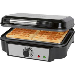 ProfiCook Waffeleisen »PC-WA 1240 inox« 1000 W Edelstahl-schwarz