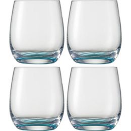 EISCH GERMANY Becher »JESSICA« Handarbeit, 360 ml, 4-teilig, Made in Germany transparent, blau