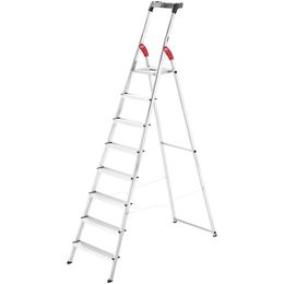 Hailo Stehleiter »L60 StandardLine« Alu-Sicherheits-Stehleiter 8 Stufen aluminiumfarben B/H/L: 56 cm x 253 cm x 13 cm