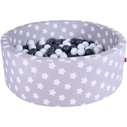 KNORRTOYS Bällebad »Soft, Grey White Stars« mit 300 Bällen Grey/creme; Made in Europe Grey White Stars