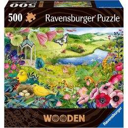 Ravensburger Puzzle »Wooden, Wilder Garten« Made in Europe bunt