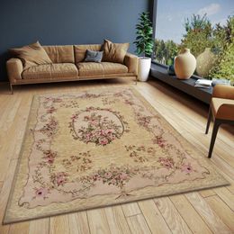 Hanse Home Teppich &raquo;Asmaa&laquo; rechteckig 5 mm H&ouml;he strapazierf&auml;hig, pflegeleicht, robust, Anti-Slip Beige,Creme Oberfl&auml;che: 48% Polyester, 27%...