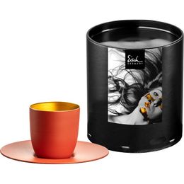EISCH GERMANY Espressoglas »COSMO COLLECT« Handveredeltes Kaffee-Set in Geschenkröhre koralle, goldfarben