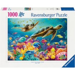 Ravensburger Puzzle &raquo;Blaue Unterwasserwelt&laquo; Made in Germany bunt