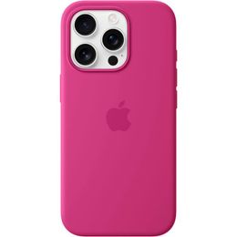 Apple Smartphone-Hülle »iPhone 16 Pro Silikon Case mit MagSafe« iPhone 16 Pro 16, 0 cm (6, 3 Zoll) Fuchsia Speziell für das iPhone 16 Pro...