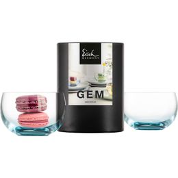 EISCH GERMANY Dessertschale »GEM« 2 Stk. aus Kristallglas Desserschalen handveredelt transparent, aqua