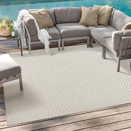 Sanat Teppich &raquo;Berlin&laquo; rechteckig 6 mm H&ouml;he In -und Outdoor geeignet, Au&szlig;enbereich, Terrasse, Balkon, auch L&auml;ufer natur Obermaterial: 100%...