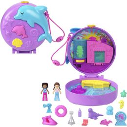 Polly Pocket Spielwelt &raquo;Delfin Retten Schatulle&laquo; mit 2 kleinen Puppen bunt