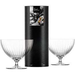 EISCH GERMANY Dessertschale &raquo;SCHALEN/TELLER&laquo; 1 Stk. aus Kristallglas Schale mit Struktur auf Fu&szlig; transparent