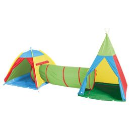 KNORRTOYS Spielzelt &raquo;Zeltstadt Zenovia&laquo; mit Spieltunnel bunt Polyester