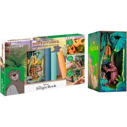 Revell 3D-Puzzle »Book Nook, Tiny Adventures Disney Das Dschungelbuch« Buchstütze; mit LED-Beleuchtung bunt