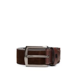 Tommy Hilfiger Lederg&uuml;rtel &raquo;DENTON ELEVATED SUEDE 3, 5 cm breit&laquo; Rich Walnut