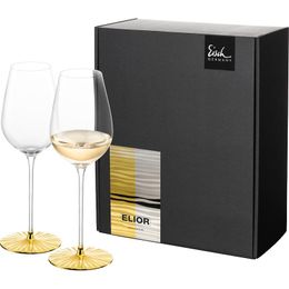 EISCH GERMANY Weinglas »ELIOR« Mit Gold bzw Platin handveredelte Gläserserie transparent, goldfarben