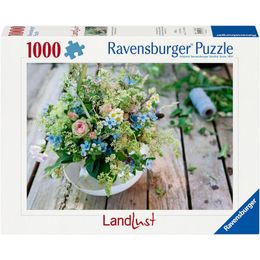 Ravensburger Puzzle &raquo;Sommerlicher Wiesenstrau&szlig; mit Himmelblauem S&uuml;dstern&laquo; Made in Germany bunt Pappe