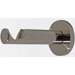 Indeko Auflagetr&auml;ger &Oslash; 20 mm 1 l&auml;ufig f&uuml;r Vorhangstangen grau