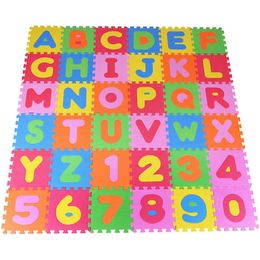 KNORRTOYS Puzzle »Zahlen und Buchstaben« Puzzlematte, Bodenpuzzle bunt