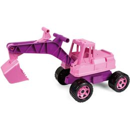 LENA Spielzeug-Aufsitzbagger »Giga Trucks, rosa« Made in Europe rosa