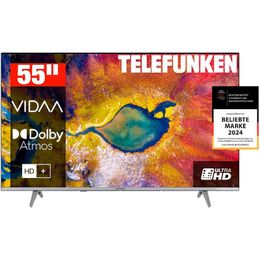 Telefunken LED-Fernseher »D55U875M8CW« 139 cm/55 Smart-TV schwarz Erleben Sie flüssige Bewegungen mit MEMC-Technologie! Schnelle Action-Szenen und...