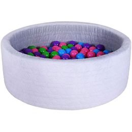 KNORRTOYS Bällebad »Cosy, Geo Grey« mit 300 Bällen softcolor grau