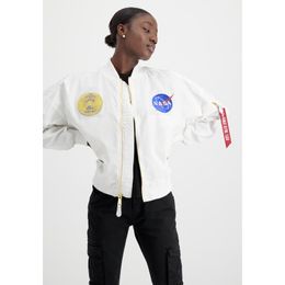 Alpha Industries Bomberjacke &raquo;MA-1 TT OS Voyager Women&laquo; white M M Goldener Zipper