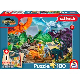 Schmidt Spiele Puzzle »Eldrador, Kampf um den Superkristall« inkl. Schleich-Figur; Made in Europe bunt