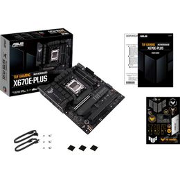 ASUS Mainboard &raquo;TUF GAMING X670E-PLUS&laquo; Ryzen 7000, ATX, PCIe 5.0, DDR5-Speicher, 4x M.2, USB 3.2 Gen ohne Farbbezeichnung Aura Sync RGB-Effekte:...