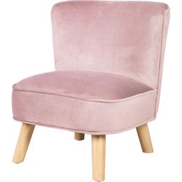 Roba Kindersessel »Lil Sofa« mit Holzfüßen rosa/mauve