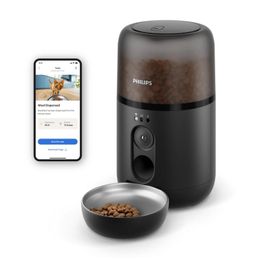 Philips Futterautomat &raquo;PAW5320/02 Pet Series, mit Kamera, 4, 5l, f&uuml;r Katzen und kleine Hunde&laquo; Nachf&uuml;ll-Benachrichtigung, Anti-Verstopf-Technologie...