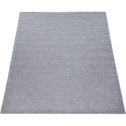 Paco Home Teppich &raquo;Quebec 135&laquo; rund 4 mm H&ouml;he Flachgewebe, meliert, In- und Outdoor geeignet, Wohnzimmer beige Obermaterial: 100% Polypropylen &Oslash;...