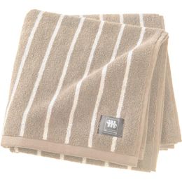 Musterring Handtuch &raquo;Needlestripe&laquo; hautschmeichelnd, super weich beige Jacquard, Baumwolle