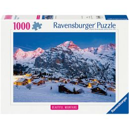 Ravensburger Puzzle »Beautiful Mountains, Berner Oberland, Mürren« Made in Germany bunt