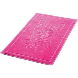 See Mann Garn SEE∙MANN∙GARN Badematte &raquo;Bulli&laquo; H&ouml;he 2 mm fu&szlig;bodenheizungsgeeignet pflegeleicht pink Obermaterial: 100% Baumwolle rechteckig (50 cm x 70 cm )